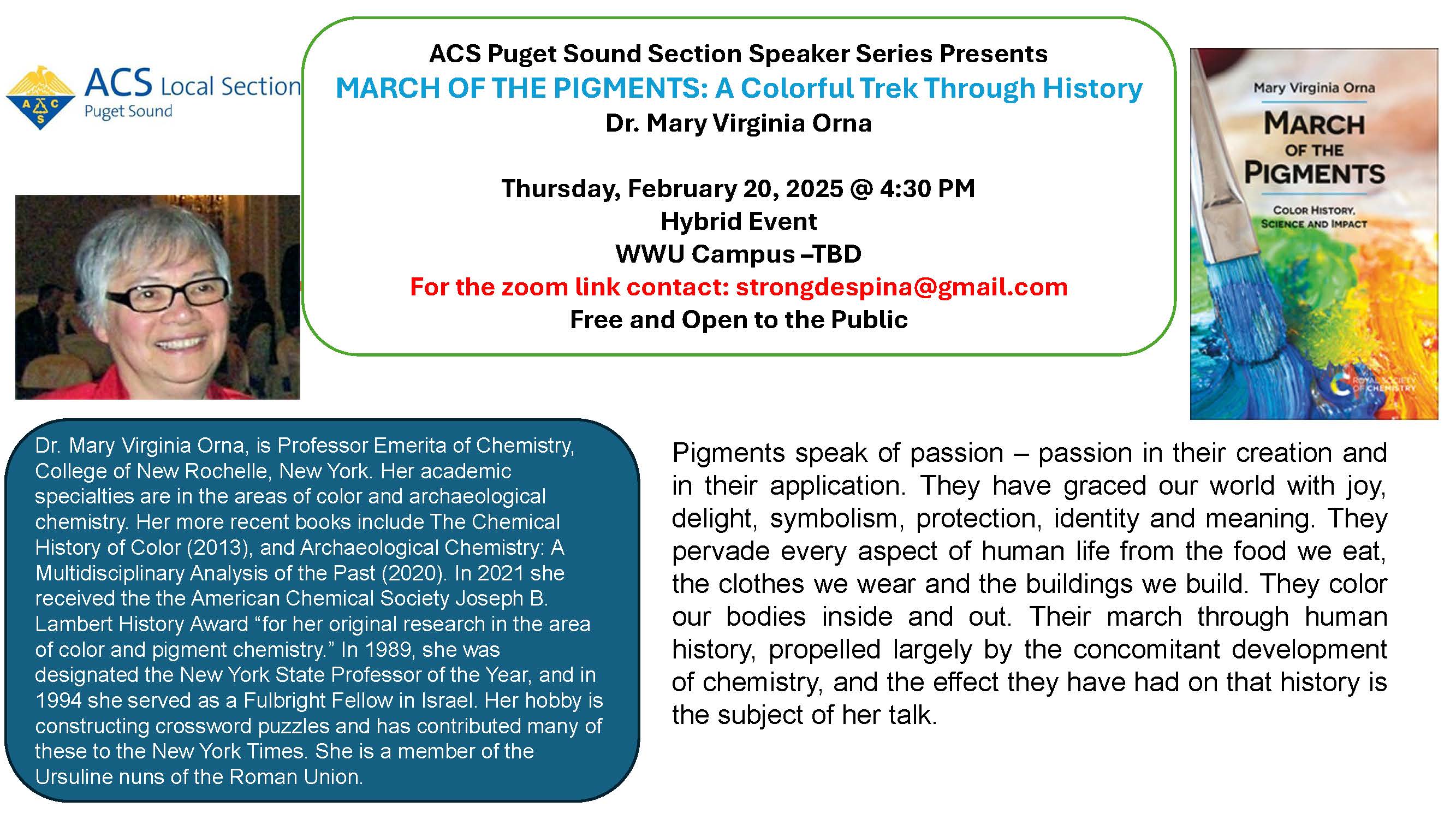 MARCH OF THE PIGMENTS: A Colorful Trek Through History – Dr. Mary ...